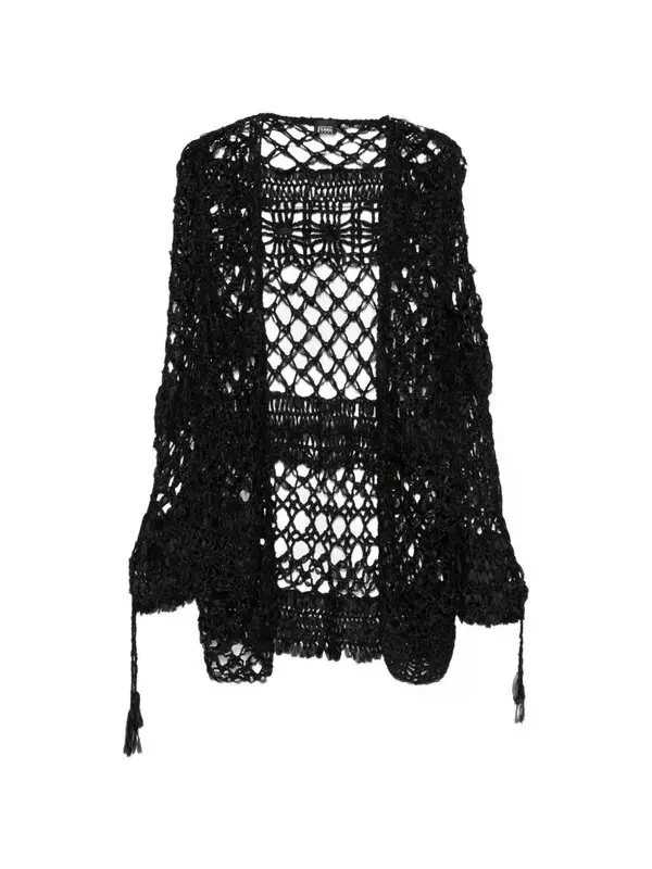 Gianfranco Ferre Crochet Tassel Jacket