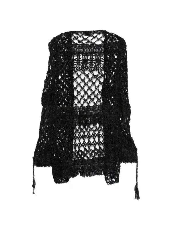 Gianfranco Ferre Crochet Tassel Jacket