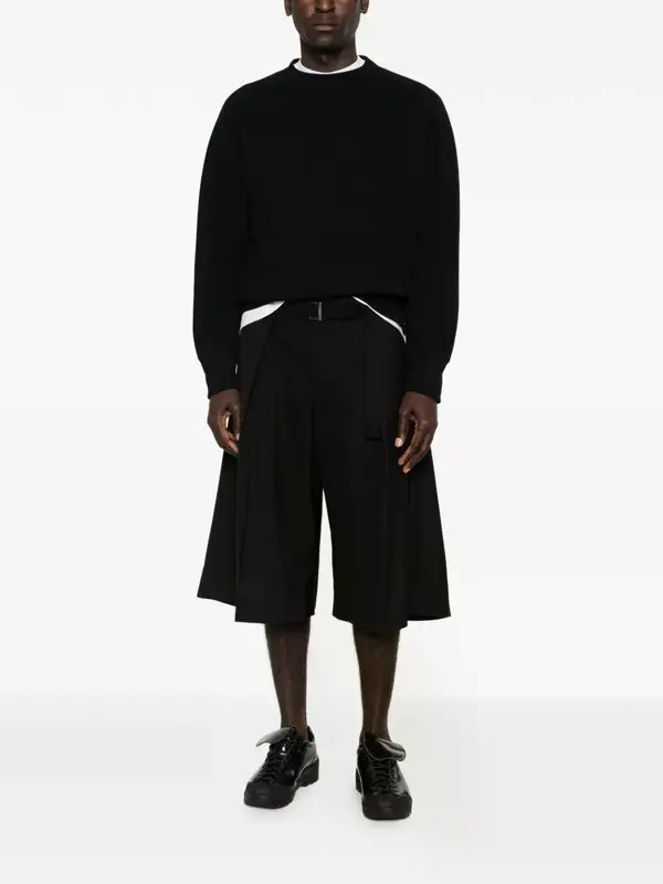 Sacai Belted Tailored Shorts