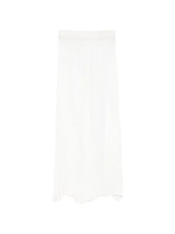 P.a.r.o.s.h Elasticated-waistband Maxi Skirt - White
