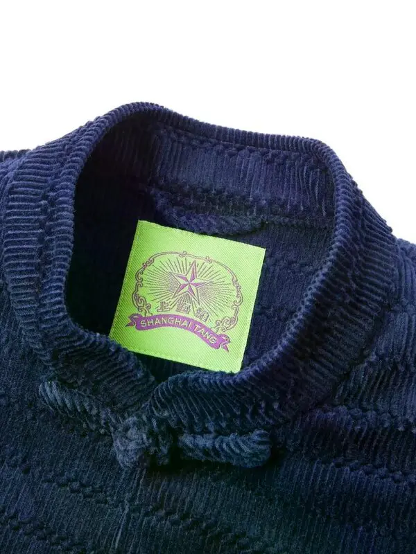 Shanghai Tang Buttoned Corduroy Jacket