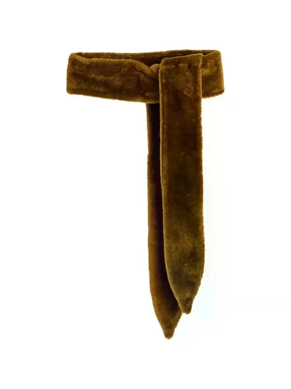 Nour Hammour Knotted Belt - Brown