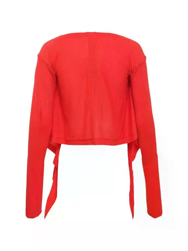 Rick Owens Cashmere Crop Wrap Cardigan