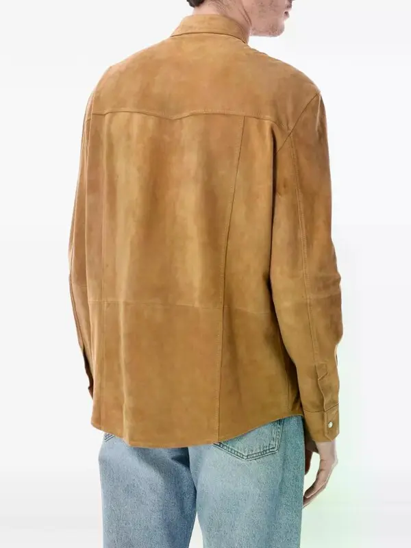 SWORD 6644 Pocket Leather Overshirt