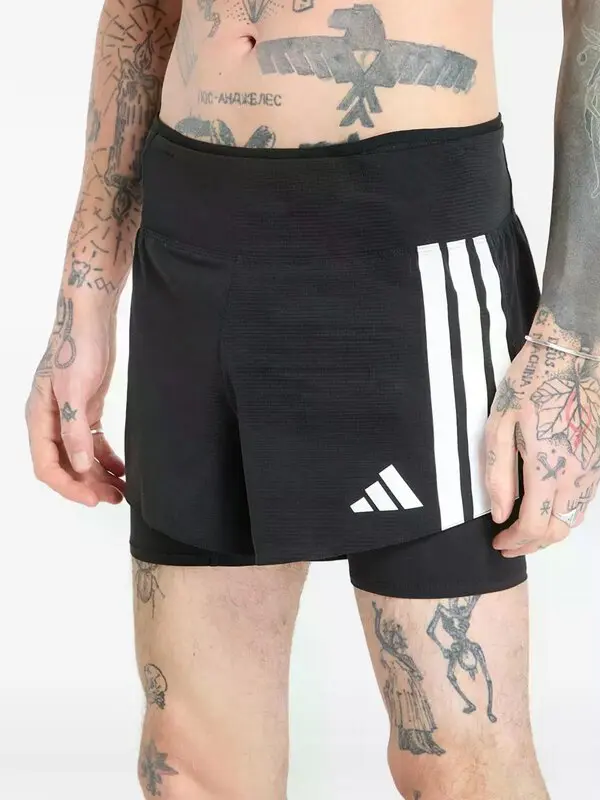 Adidas Adizero Stripe-detail Shorts