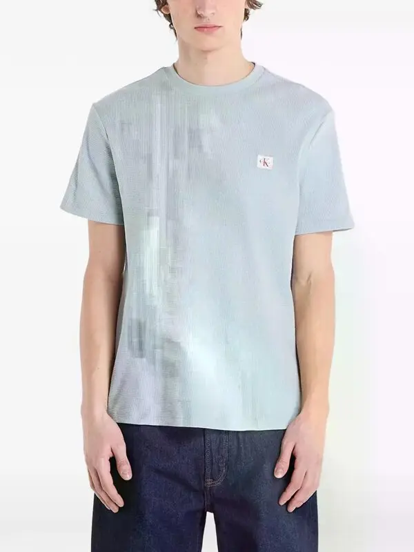 Calvin Klein Waffle-knit Crew-neck T-shirt