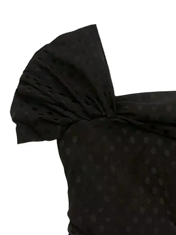 Isabel Marant Étoile Esen Polka-dot Draped Top - Black