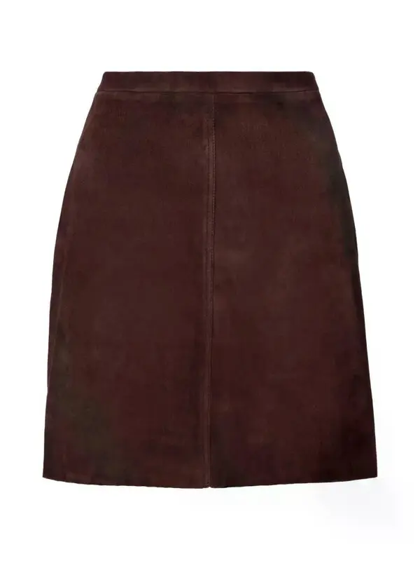 Stouls Lucie A-line Suede Mini Skirt