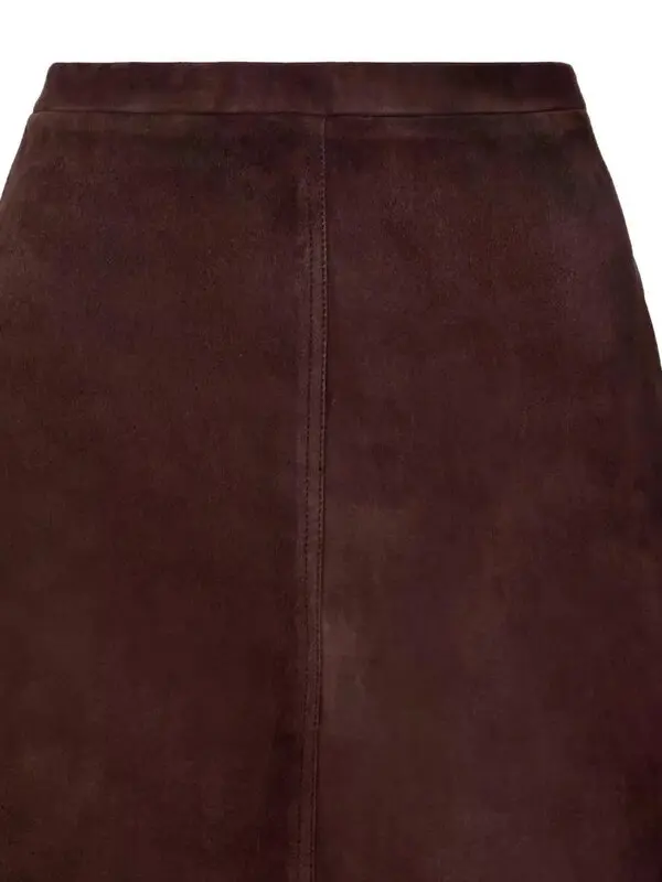 Stouls Lucie A-line Suede Mini Skirt