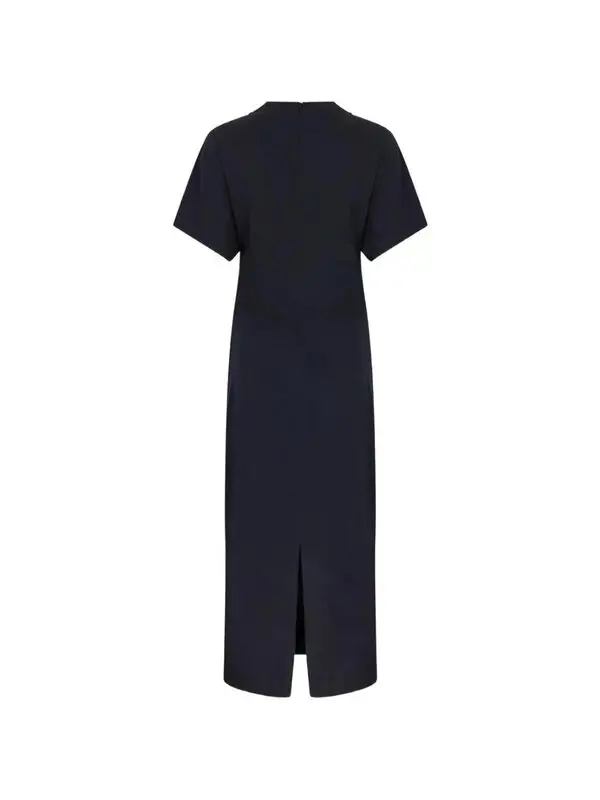 Brunello Cucinelli Short-sleeve Belted Midi Dress