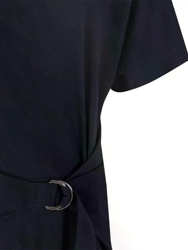 Brunello Cucinelli Short-sleeve Belted Midi Dress