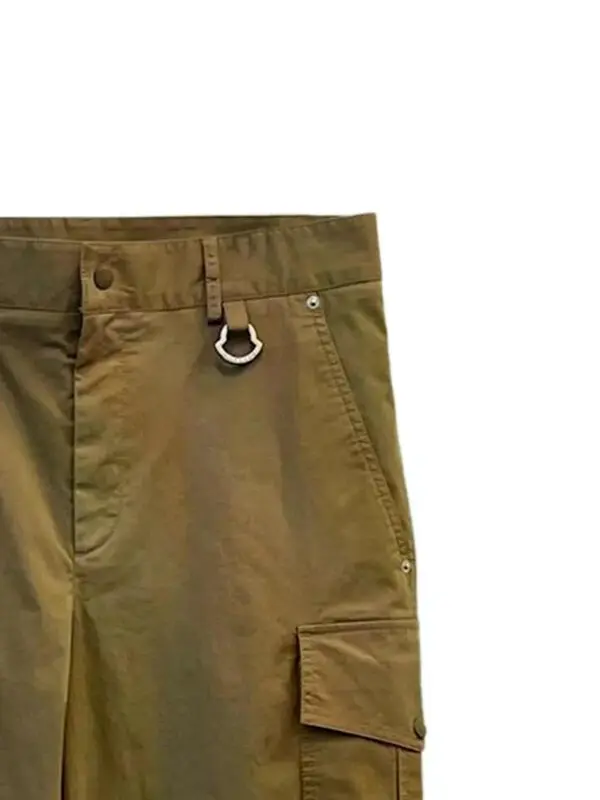 Moncler Cargo Pocket Trousers With Metallic Ring Detail