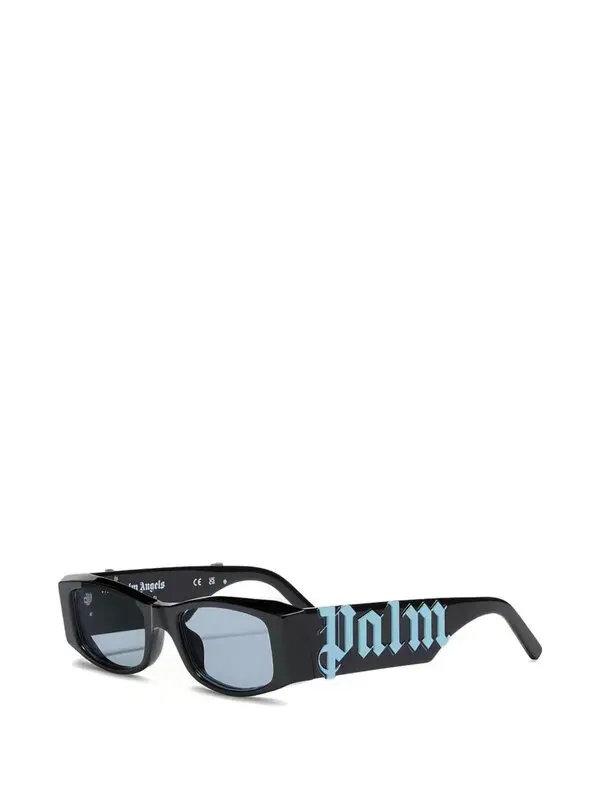 Palm Angels Angel Rectangle-frame Sunglasses - Black