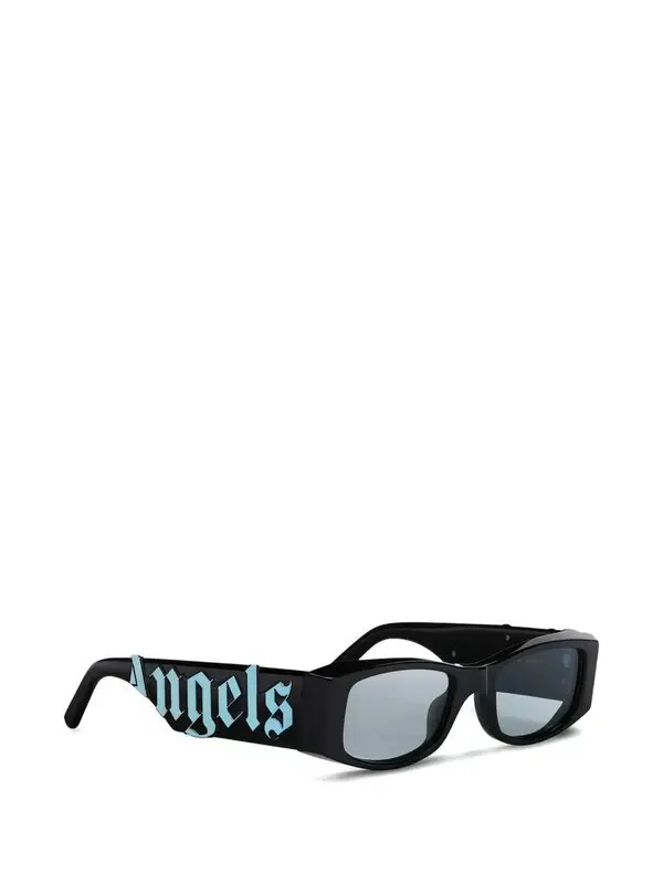 Palm Angels Angel Rectangle-frame Sunglasses - Black