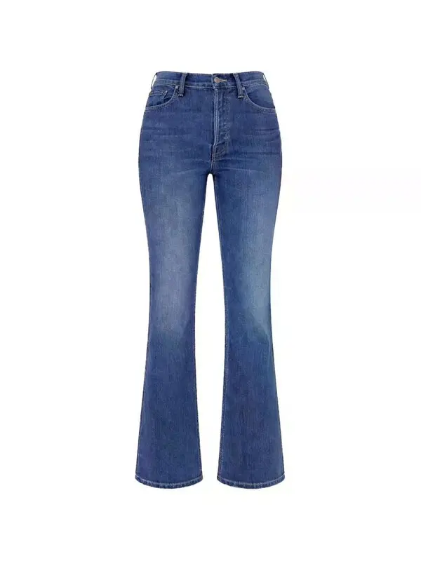 MOTHER The Tripper Ankle Flared Jeans - Blue