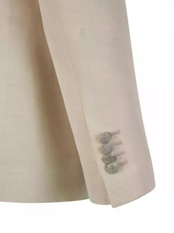 LARDINI Buttoned Single-breasted Blazer - Neutrals