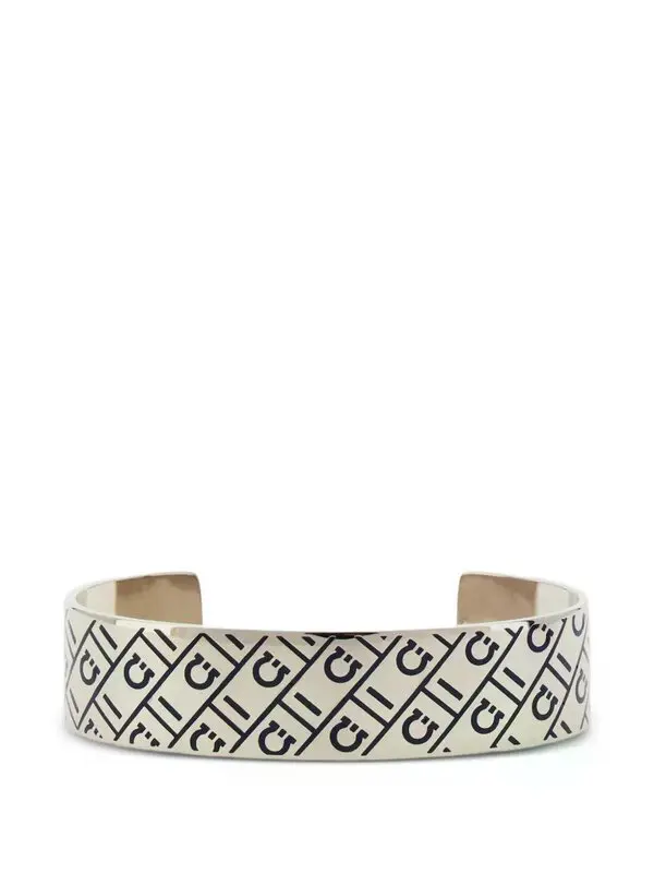 FERRAGAMO Monogram Bangle - Silver