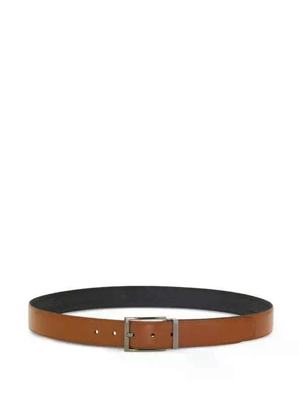 FERRAGAMO Reversible And Adjustable Gancini Belt - Brown