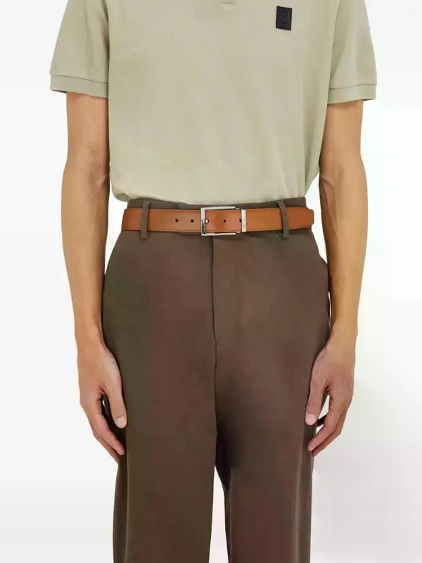 FERRAGAMO Reversible Gancini Belt - Brown