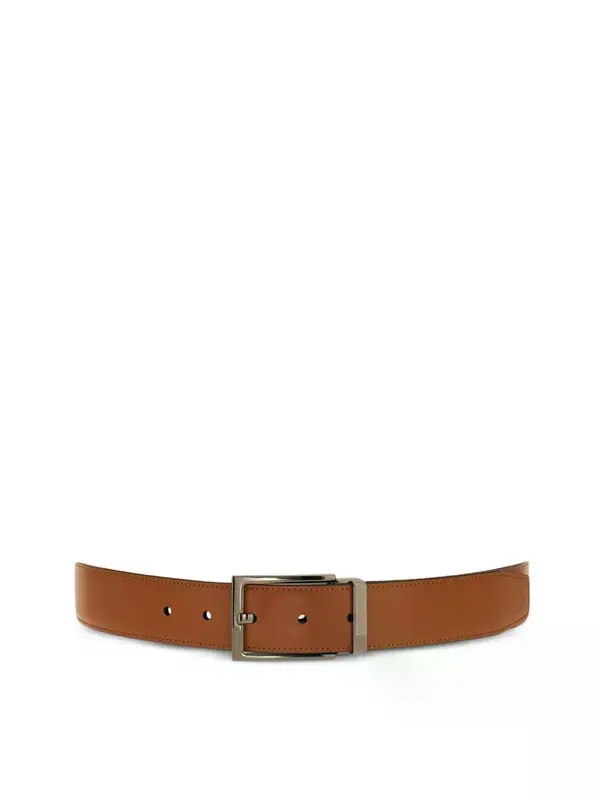 FERRAGAMO Reversible Gancini Belt - Brown