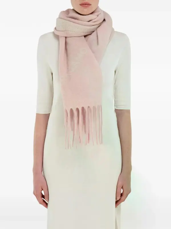 FERRAGAMO Jacquard Scarf - Pink