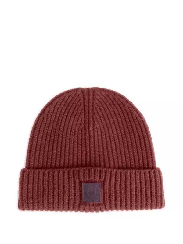 FERRAGAMO Knitted Beanie - Red