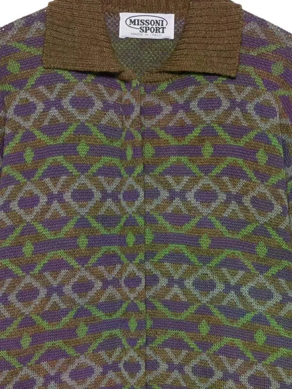 Missoni 1990s Geometric Wool Cardigan