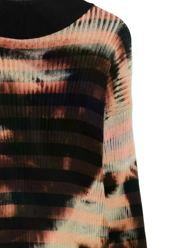 JEAN PAUL GAULTIER 2000s Striped Ribbed Top