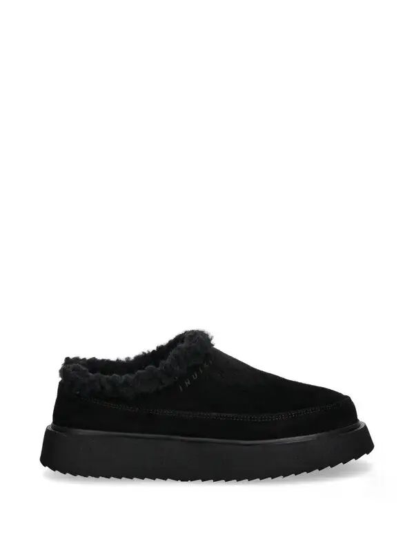 Inuikii Classic Micro Shearling-trim Slippers - Black
