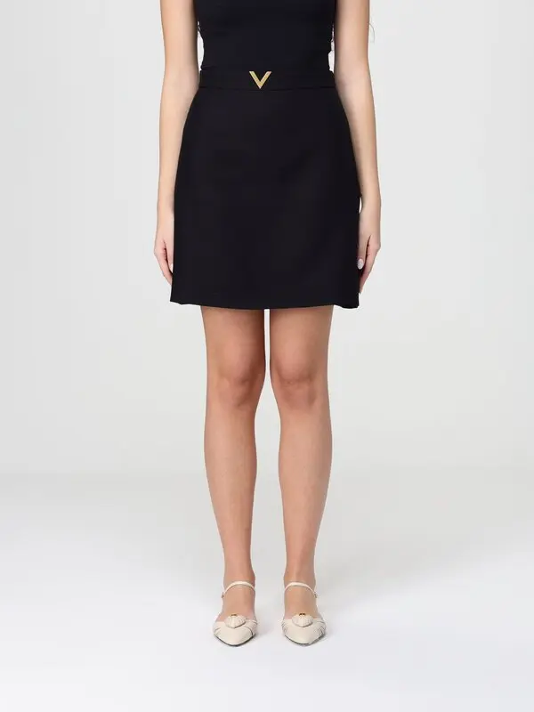 Valentino Garavani Crêpe Mini Skirt - Black