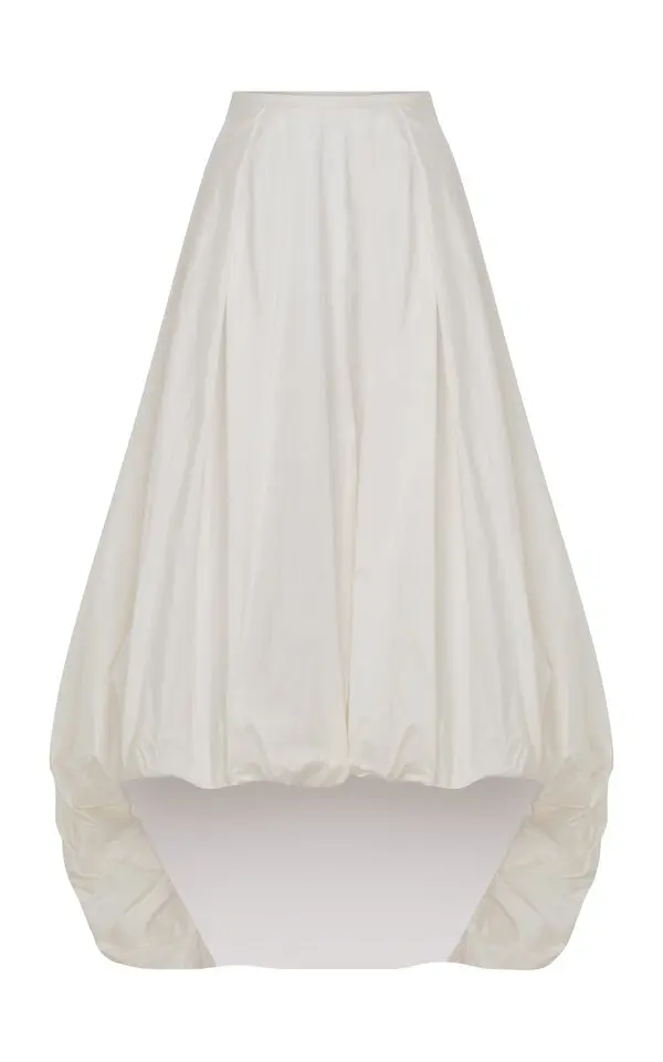 Ila Audra Silk Taffeta Puff Skirt - Off-white