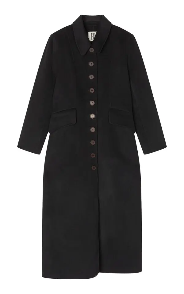 BY MALENE BIRGER Magdalena Single-breasted Wool Coat - Black
