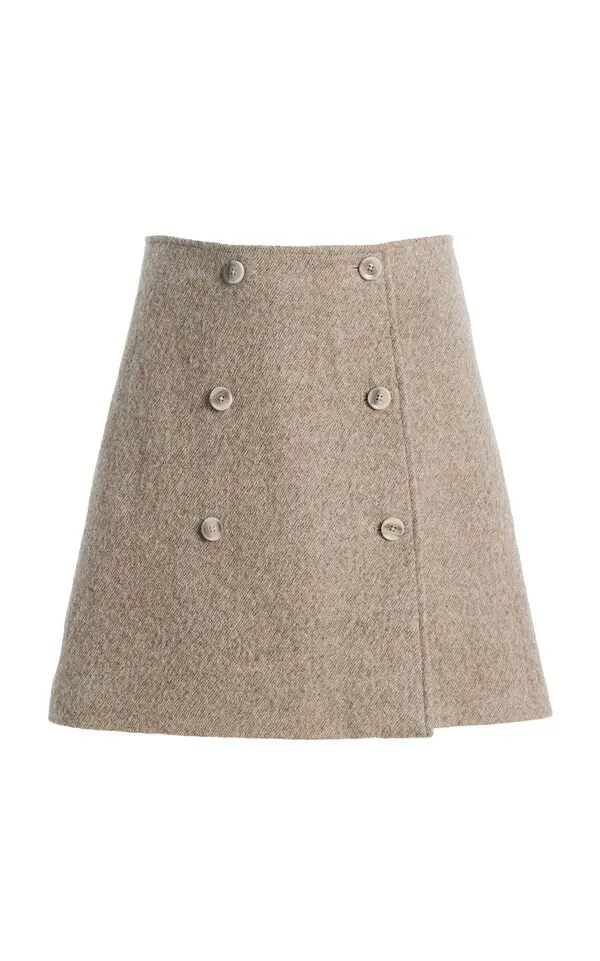 BY MALENE BIRGER Lima Virgin-wool Mini Skirt