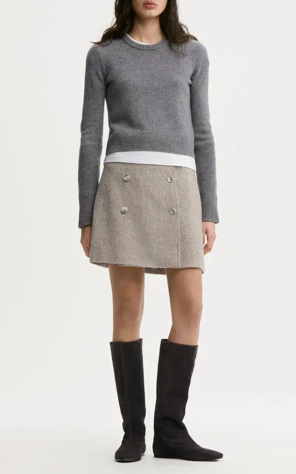 BY MALENE BIRGER Lima Virgin-wool Mini Skirt