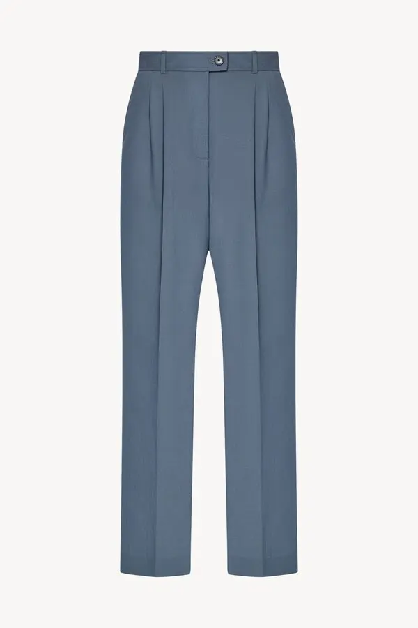 THE ROW Ragnar High-rise Trousers - Cobalt Blue