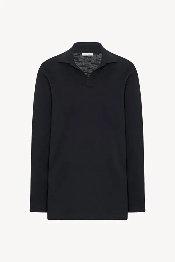 THE ROW Niosa Long-sleeve Top - Black