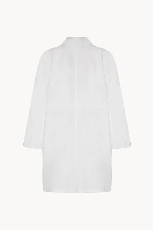 THE ROW Hawkins Cotton Poplin Car Coat - Off White