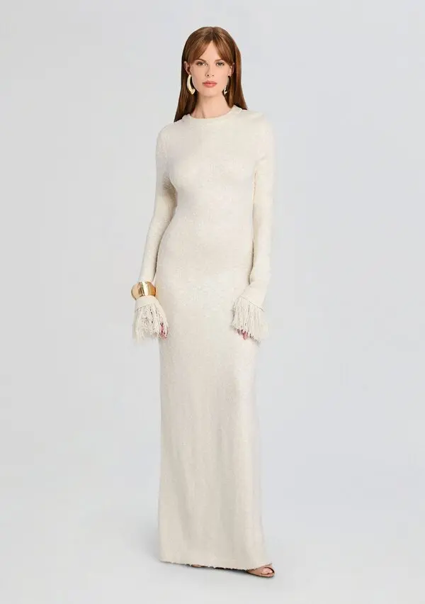 SEROYA Carina Maxi Dress - Eggshell