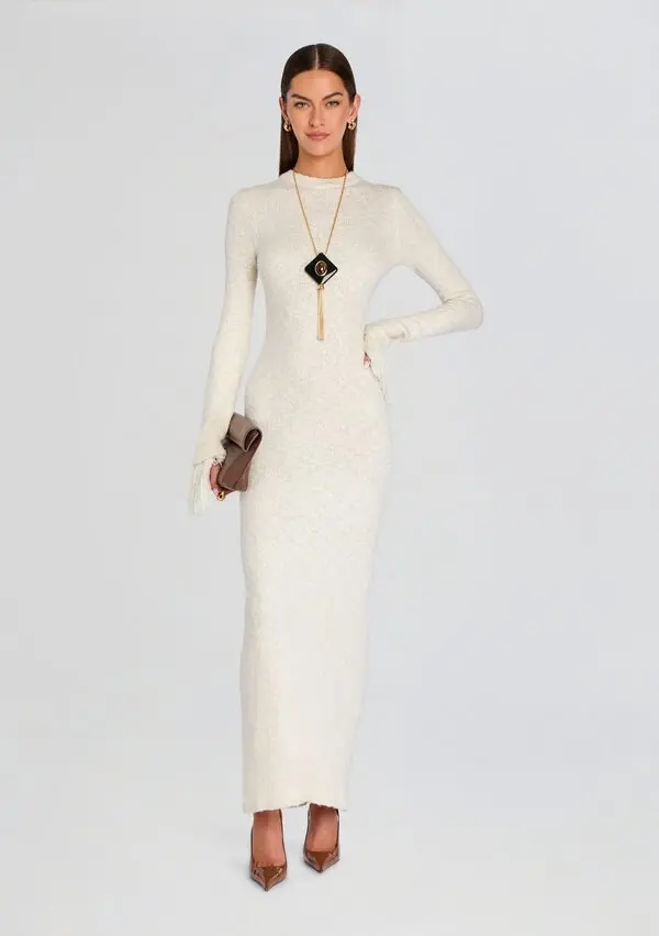 SEROYA Carina Maxi Dress - Eggshell
