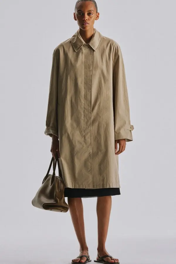 THE ROW Dayton Relaxed Wool Gabardine Coat