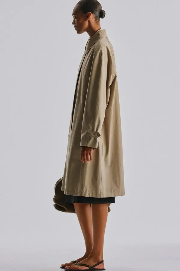 THE ROW Dayton Relaxed Wool Gabardine Coat