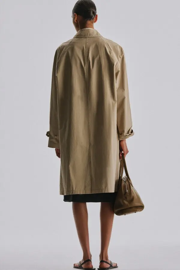 THE ROW Dayton Relaxed Wool Gabardine Coat