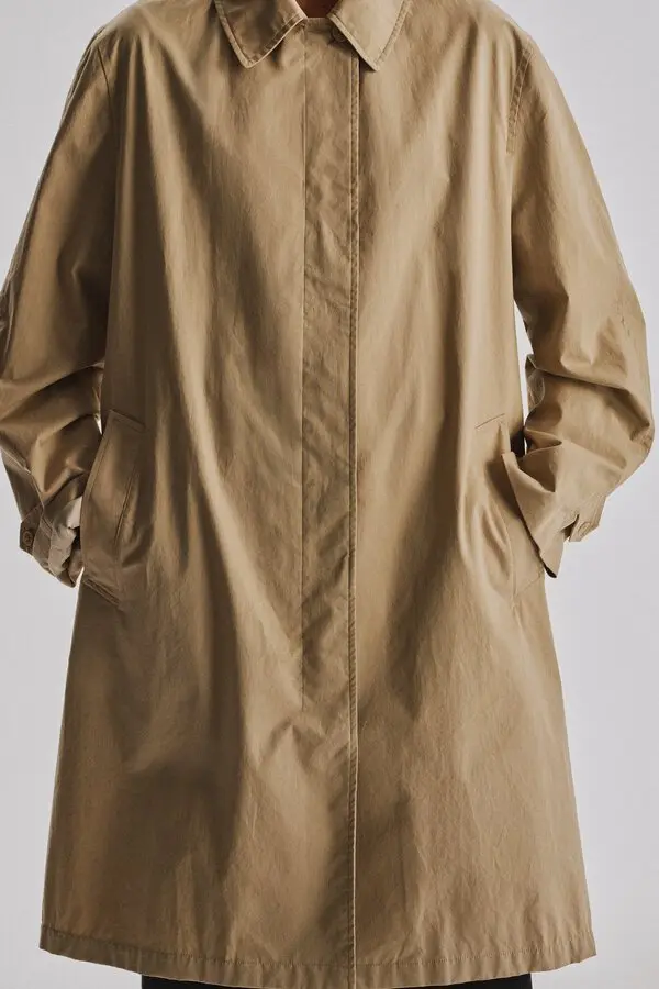 THE ROW Dayton Relaxed Wool Gabardine Coat
