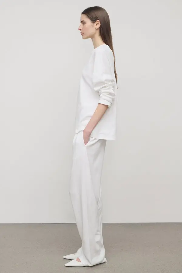 THE ROW Kohana Straight-leg Sweatpants - White