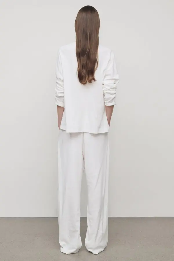 THE ROW Kohana Straight-leg Sweatpants - White