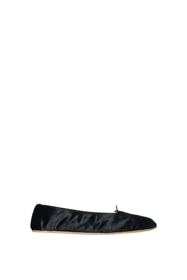 THE ROW Round Ballet Flat - Black