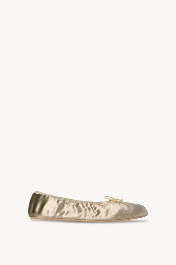 THE ROW Round Ballet Flat - Taupe