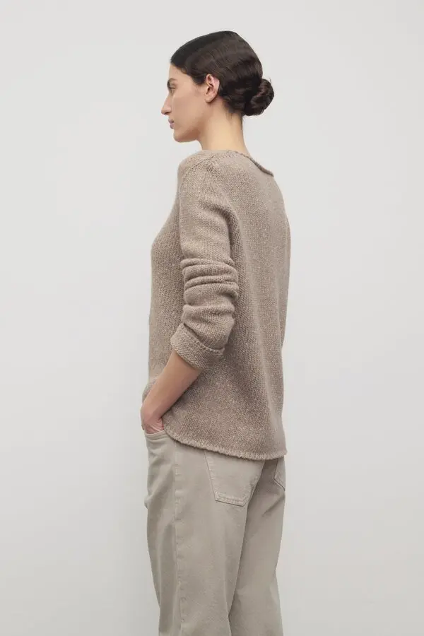 THE ROW Nitha Cashmere Sweater - Dune