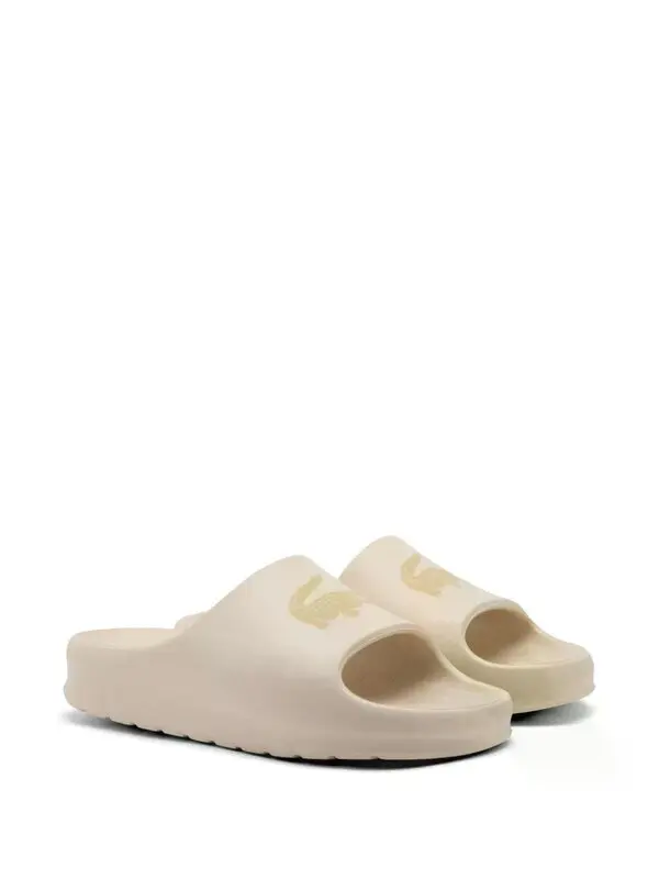 Lacoste Logo-print Slides - Neutrals