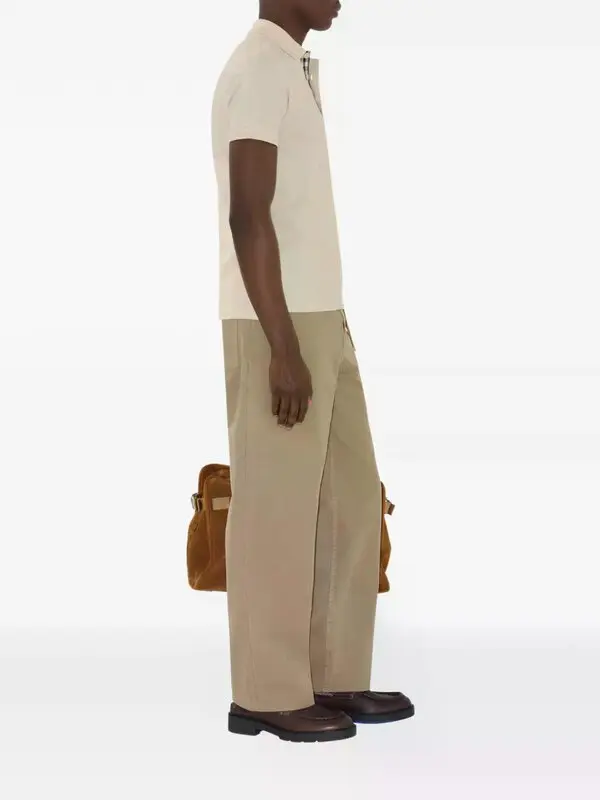 Burberry Cotton Polo Shirt - Neutrals